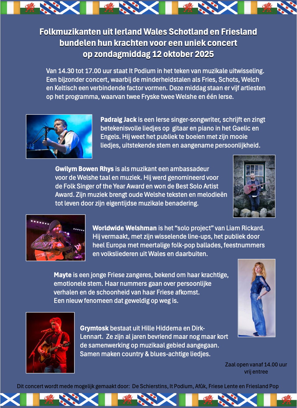Stichting It Podium - Muzikale uitwisseling Folkmuzikanten